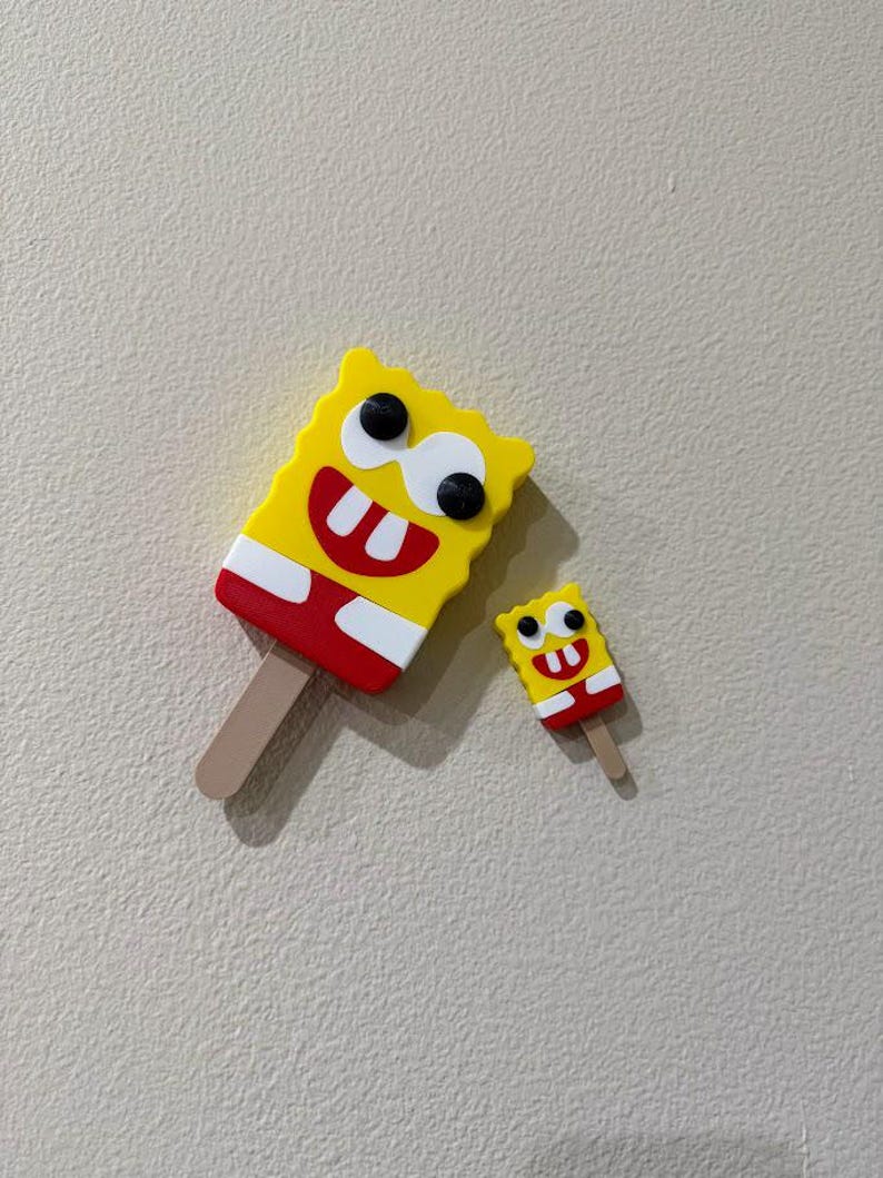 Cursed Sponge Popsicle Funny Fridge Magnet or Wall Decor - Etsy