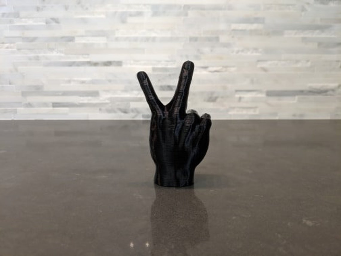Peace Sign Mini Hand Statue - Etsy