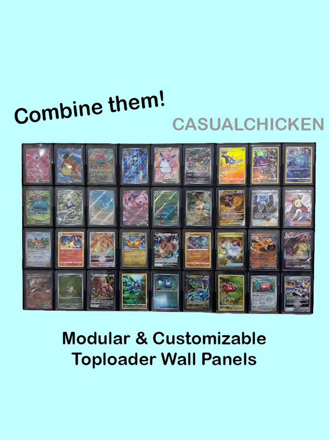 Toploader Wall Display Frame for TCG Cards Modular and Customizable ...