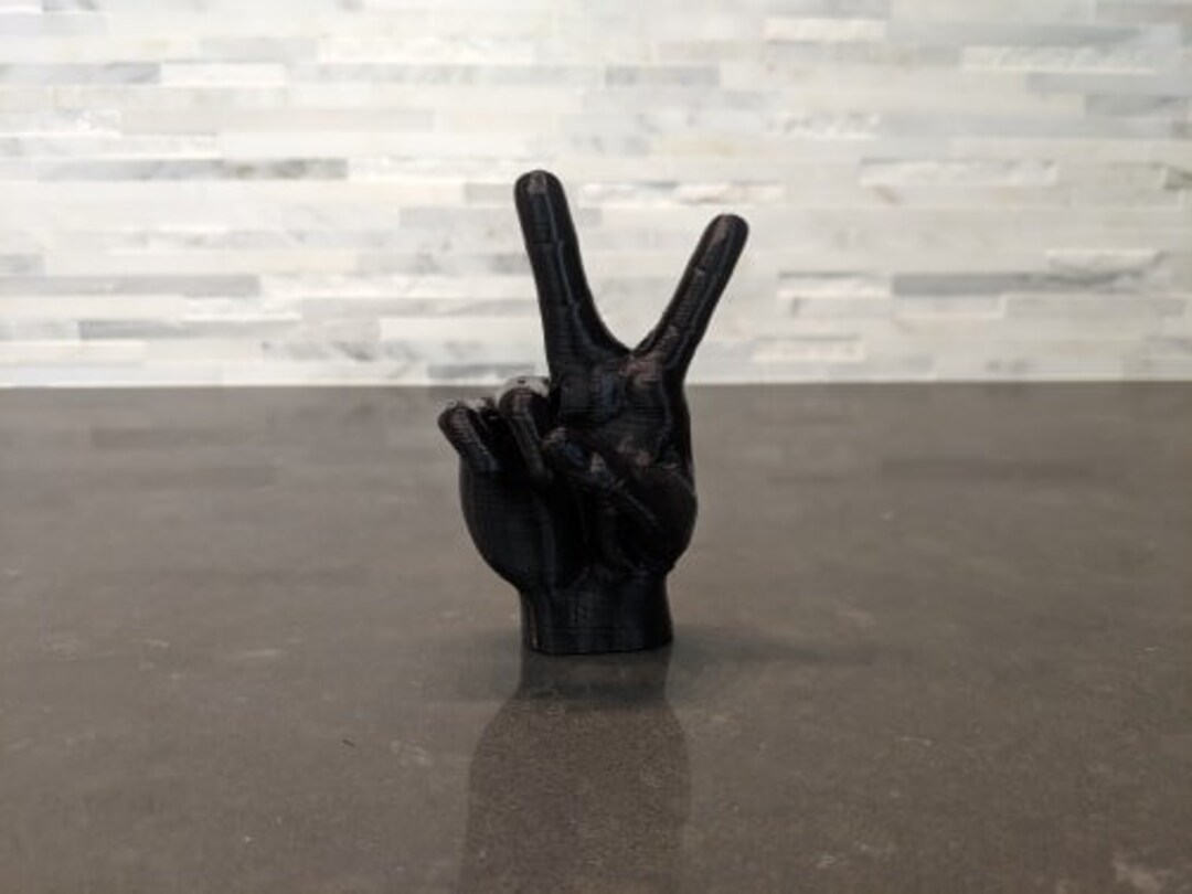 Peace Sign Mini Hand Statue - Etsy