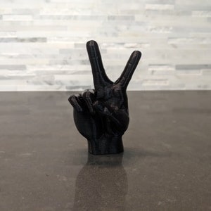 Peace Sign Mini Hand Statue - Etsy