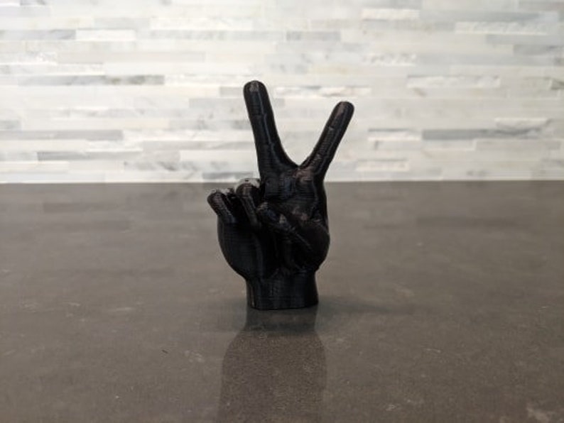 Peace Sign Mini Hand Statue - Etsy