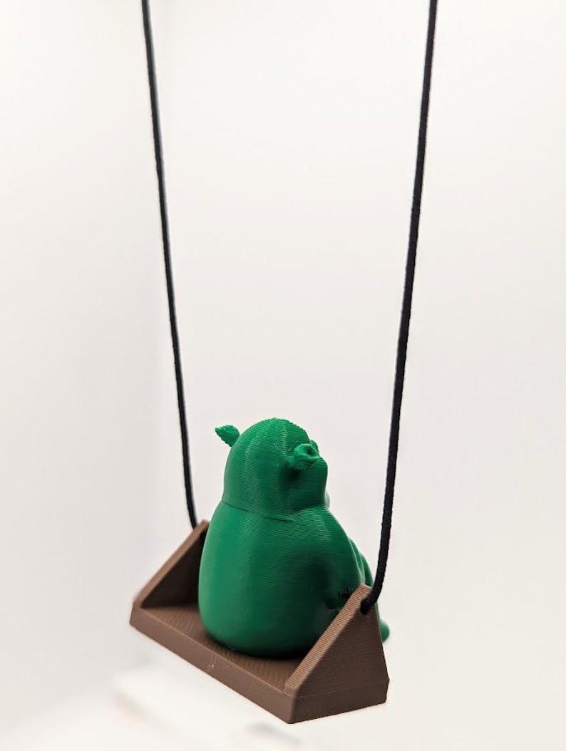 Shrek Swing Car Hanging Ornament for Rear View Mirror, Cute Decoration ...