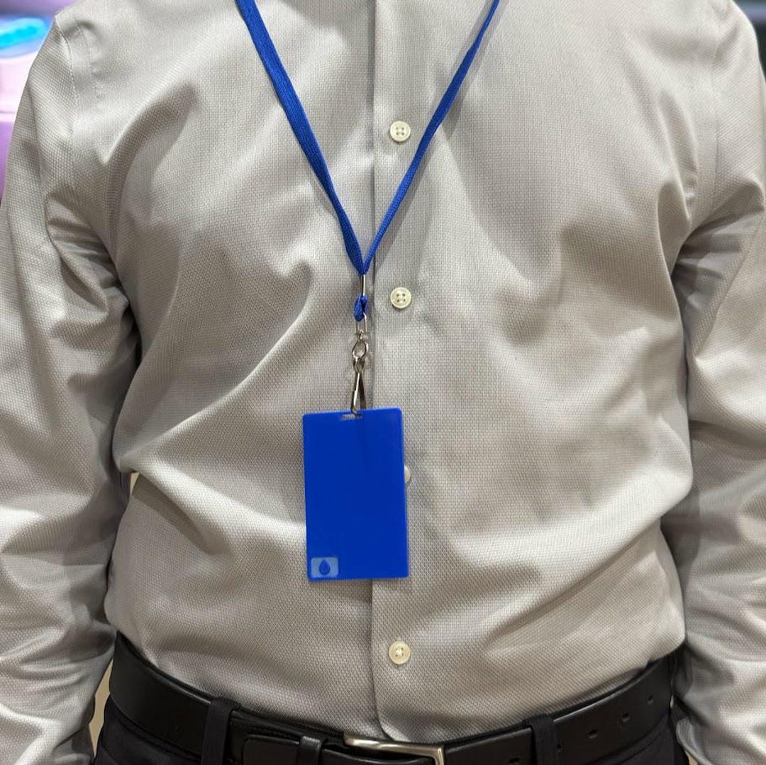 Lumon Industries Keycard Blue ID Card Badge Lanyard MDR Employee ...