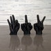 Peace Sign Mini Hand Statue - Etsy