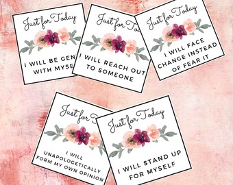 Just for Today Printable | Etsy