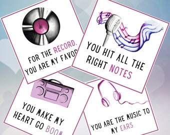Music Puns Valentine - Etsy