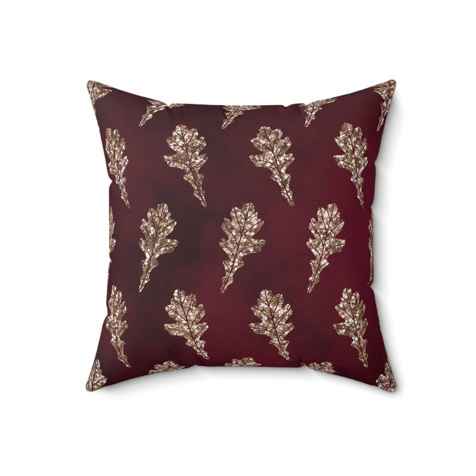 Burgundy And Gold Throw Pillowsnull
