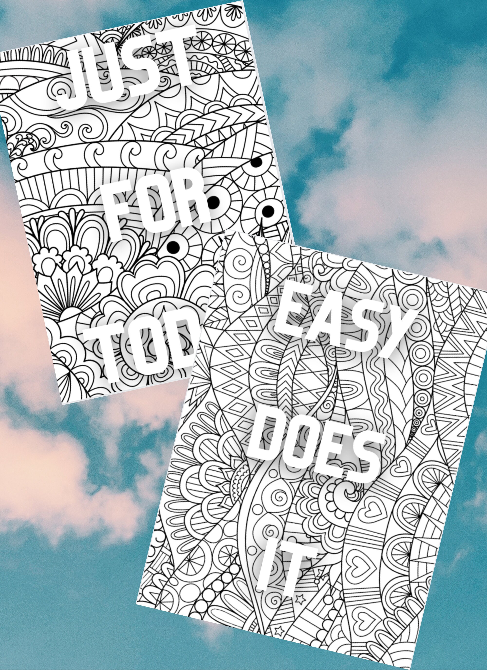Printable Recovery Coloring Book Pages, 12 Steps, Mindfulness Gift ...