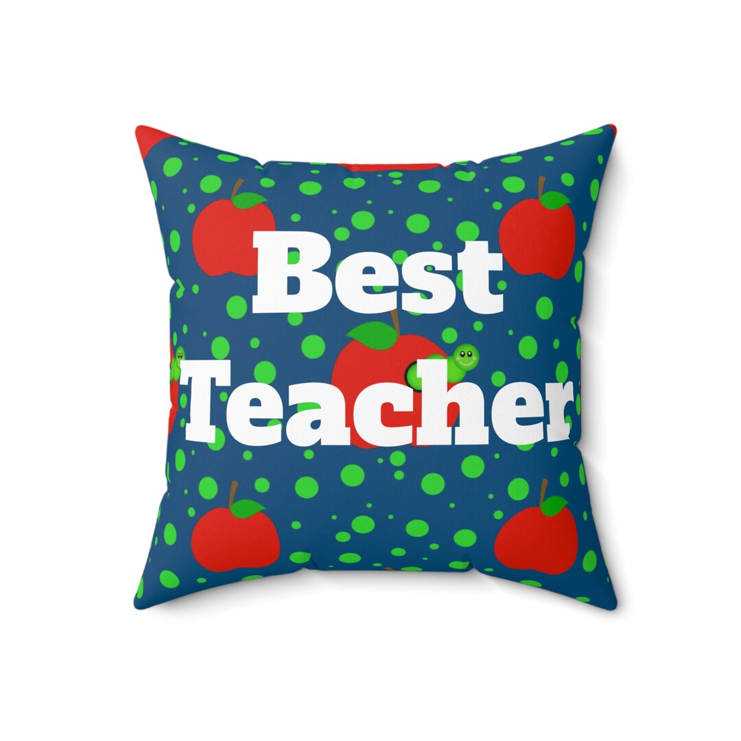 Best Teacher Back to School Gift, Book Worm Throw Pillow, School Couch ...