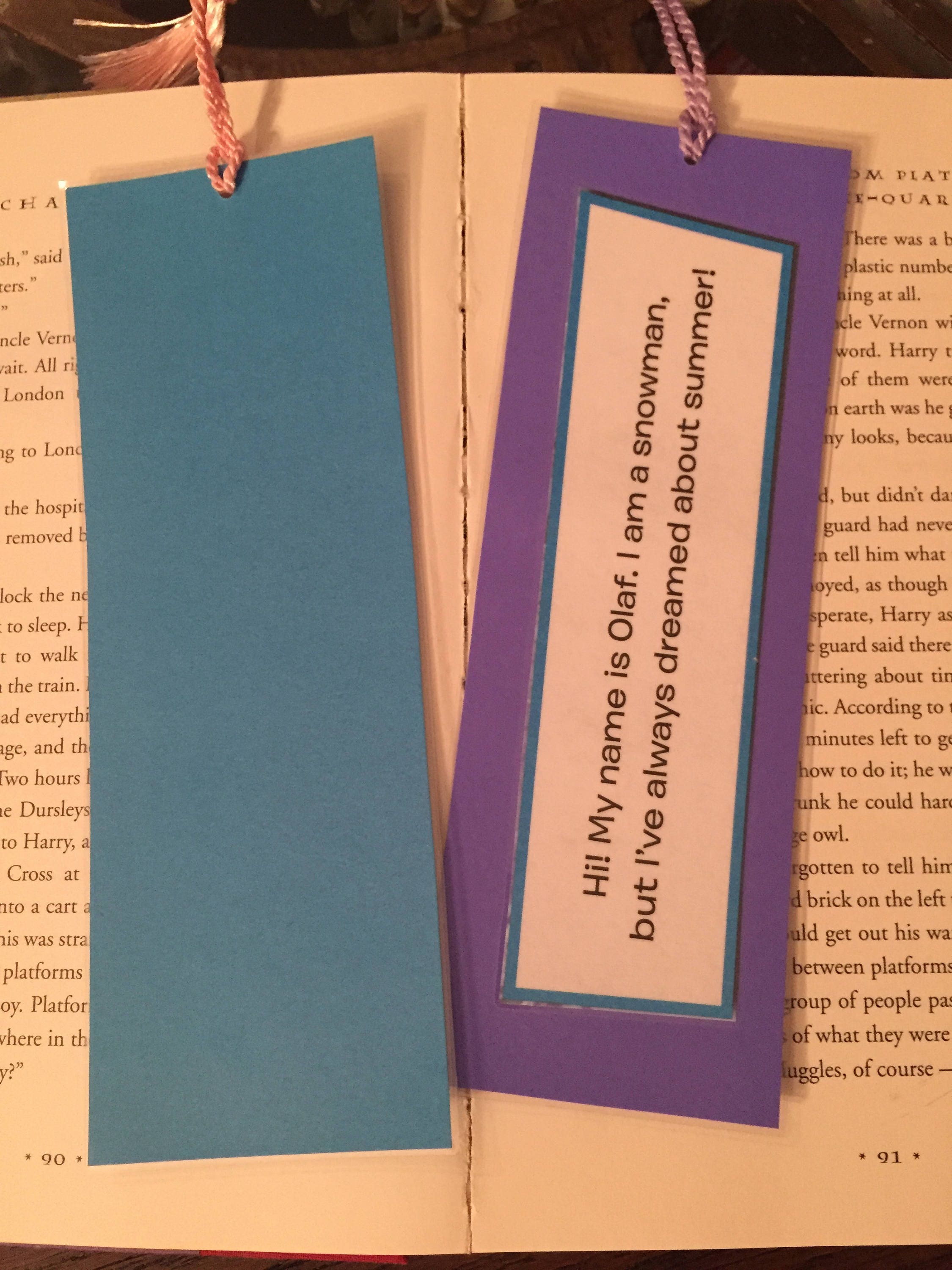 Disney Frozen Bookmarks Featuring Olaf Kristof and Anna - Etsy