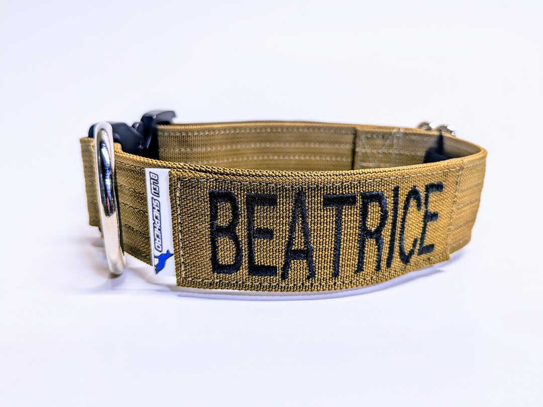 1.5" Tactical Collar With Name - Etsy