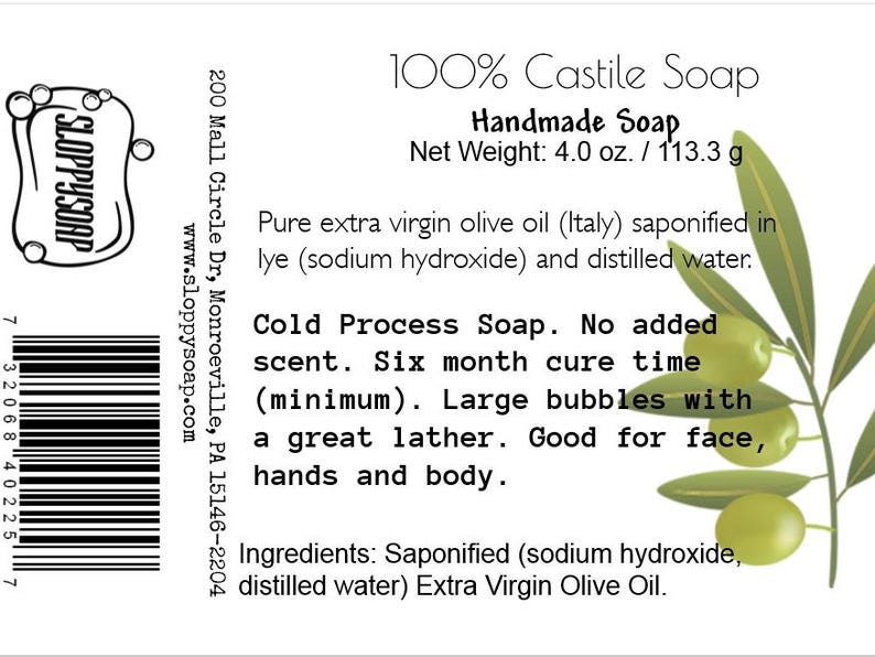 Castile Handmade Soap, Homemade Soap, Soap Bars, Natural Soap, Extra ...