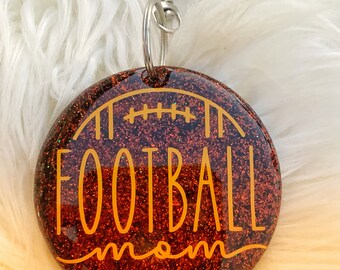Football Mom Keychain - Etsy