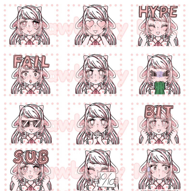 CUSTOM Emotes and Stickers for Twitch, Discord and Youtube, Twitch ...