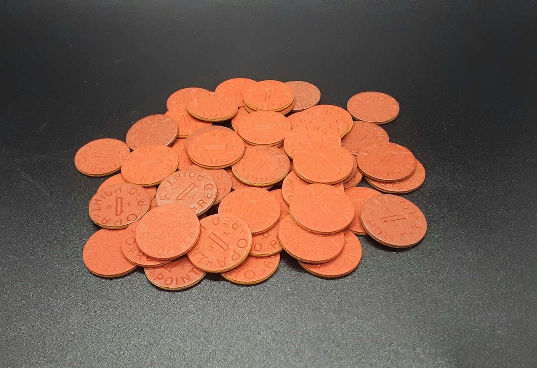 Lot of Fifty Five (55) World War II OPA Red Point Ration Tokens - Etsy
