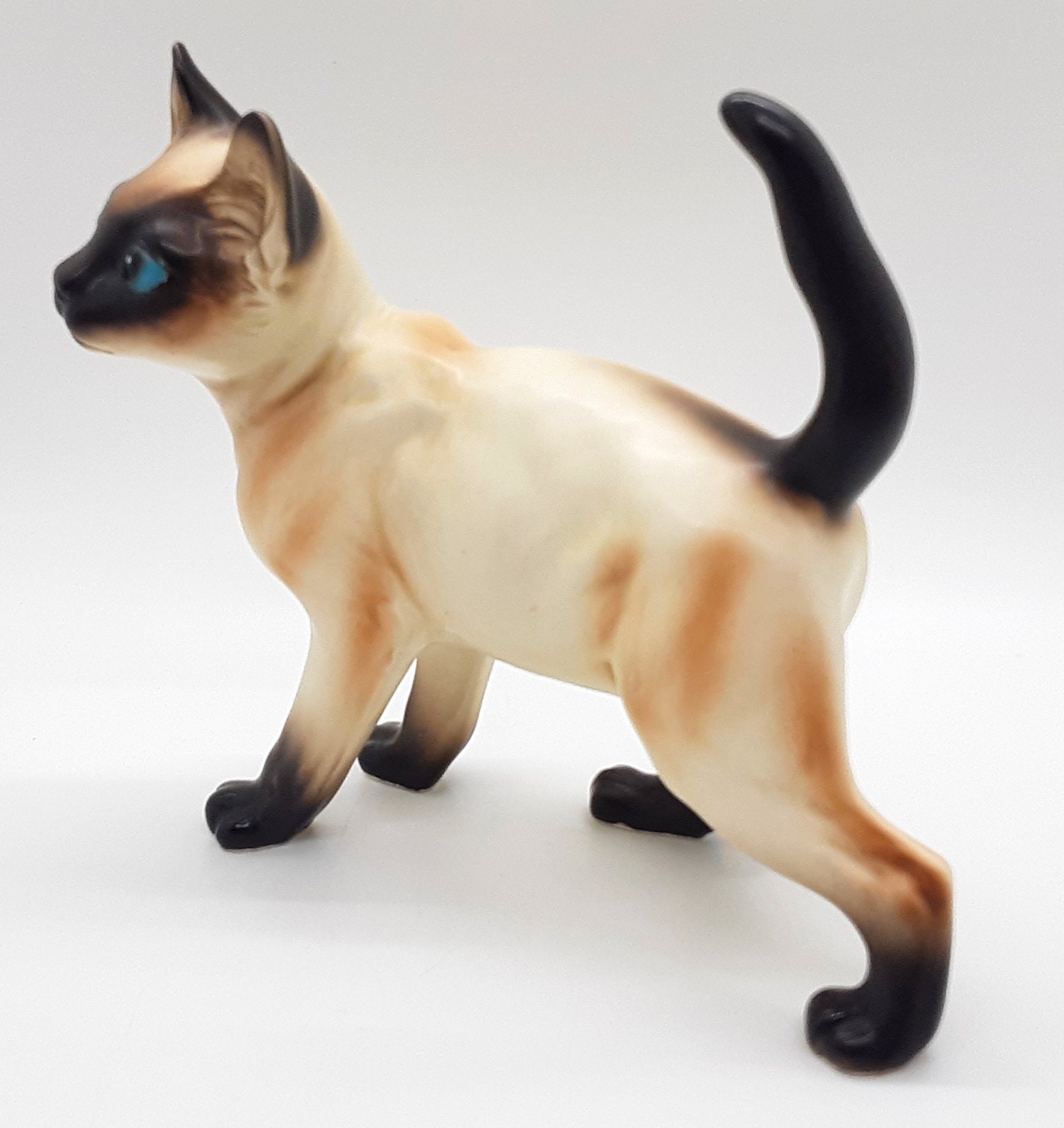 Lefton Porcelain Siamese Cat Figurine H6531 - Etsy