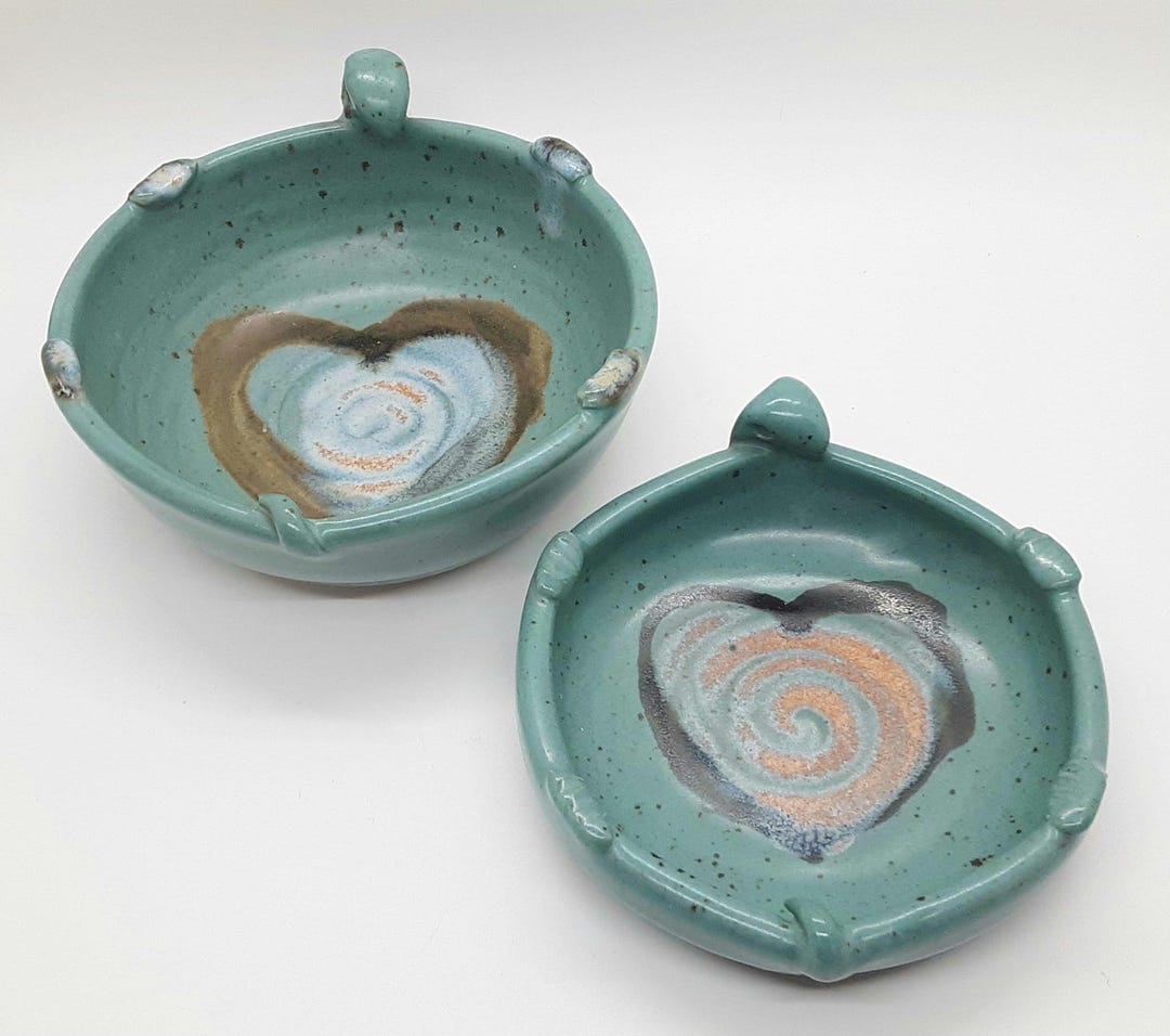 Pair of S. Kress Art Pottery Inverted Turtle Trinket Dishes - Etsy