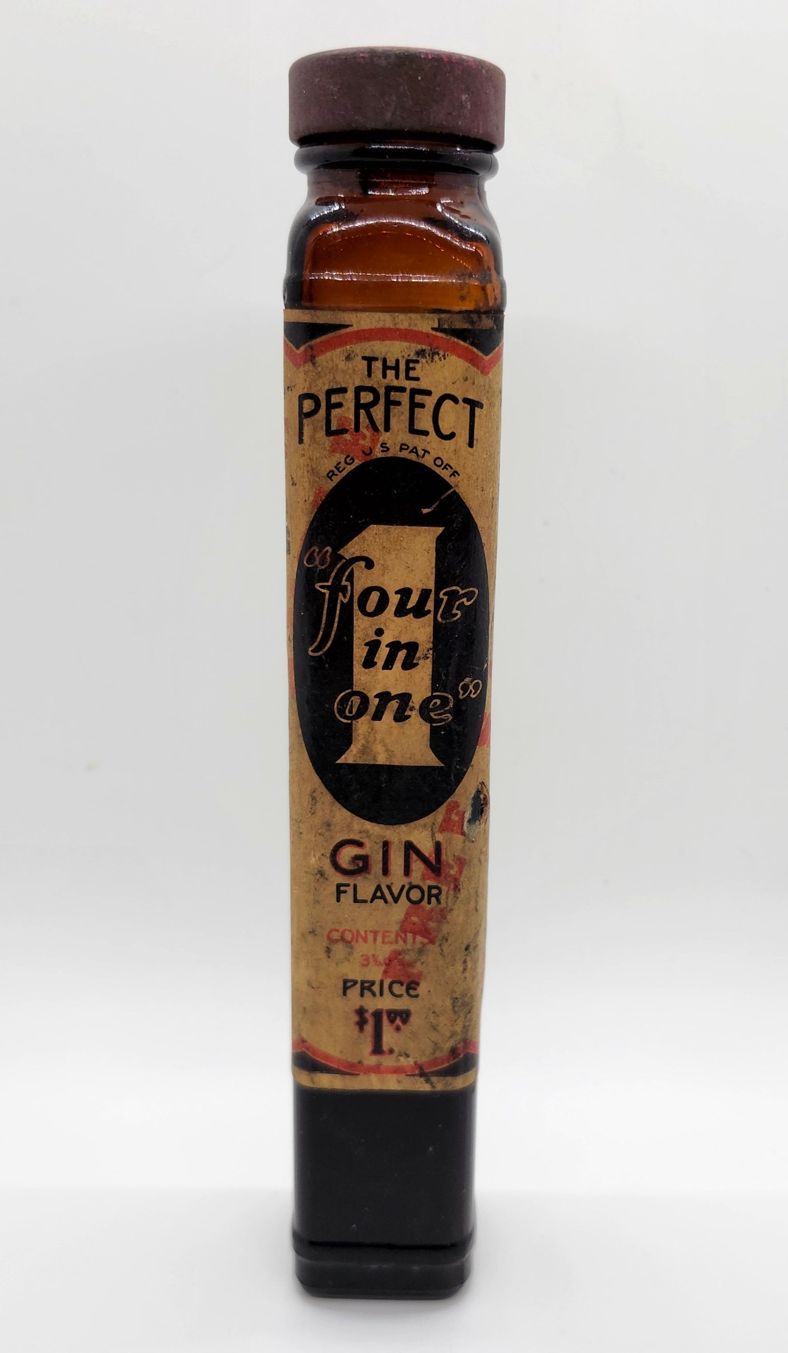 RARE!!! Early 1900's "four in One" Gin Flavor Bottle With Original ...