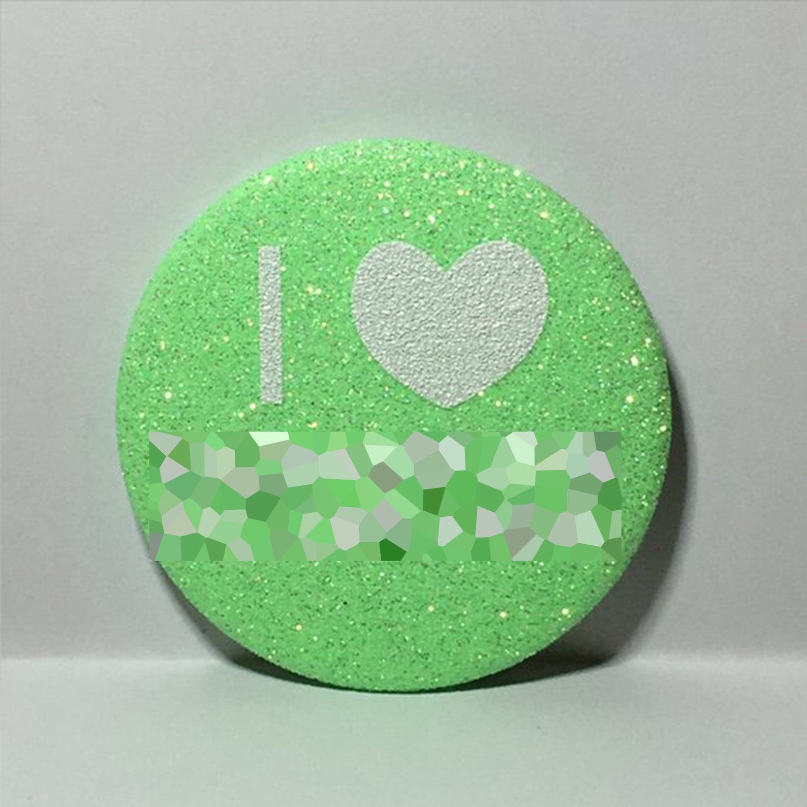 2.25 Pastel Green I Love Bling Button - Etsy