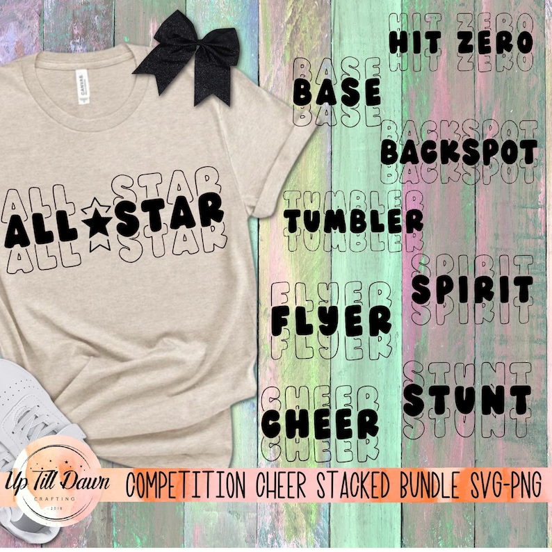 Competition Cheer SVG Tumbler SVG Cheer Flyer SVG - Etsy