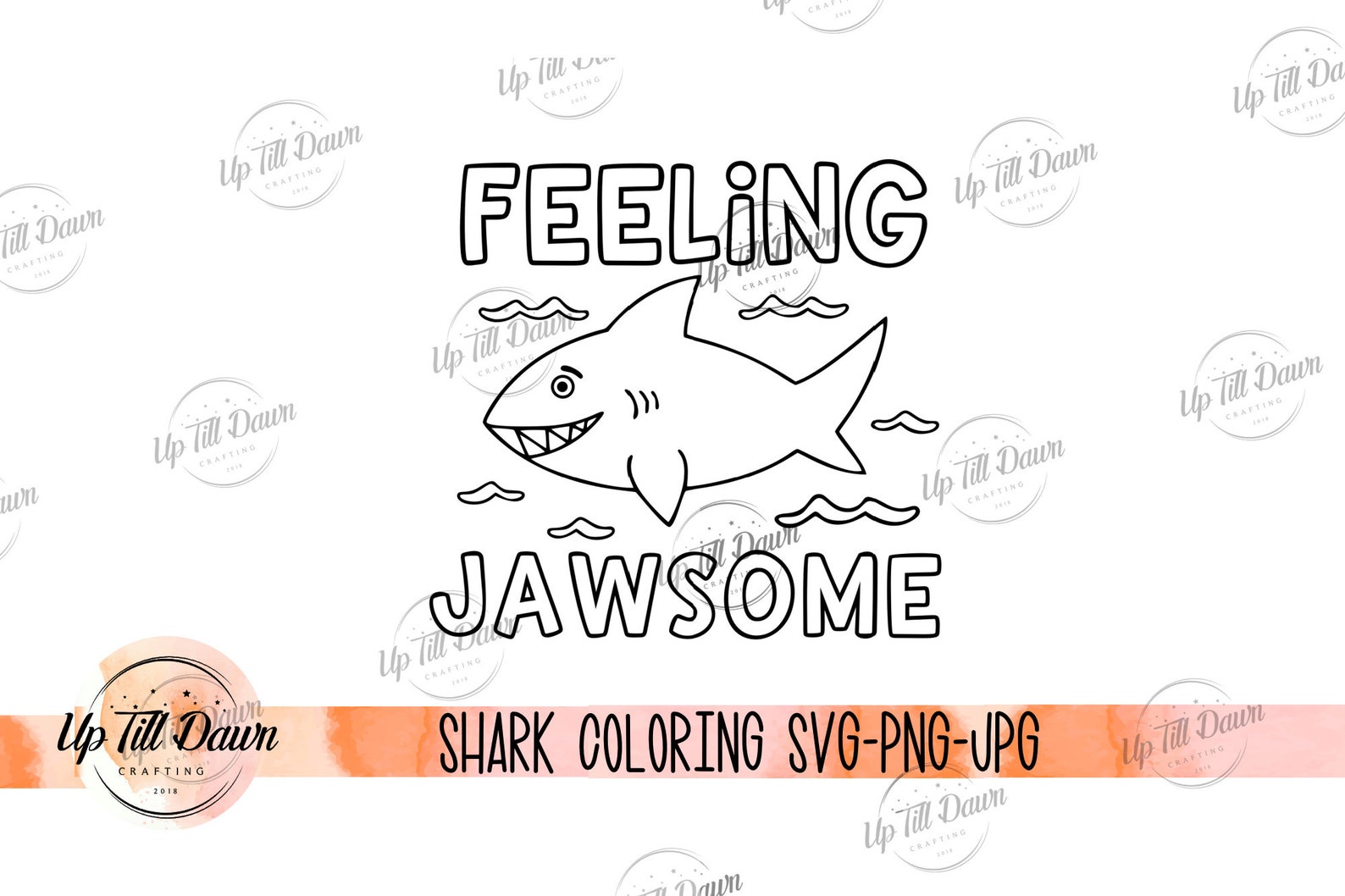 Coloring Shark SVG Shark Jawsome SVG - Etsy