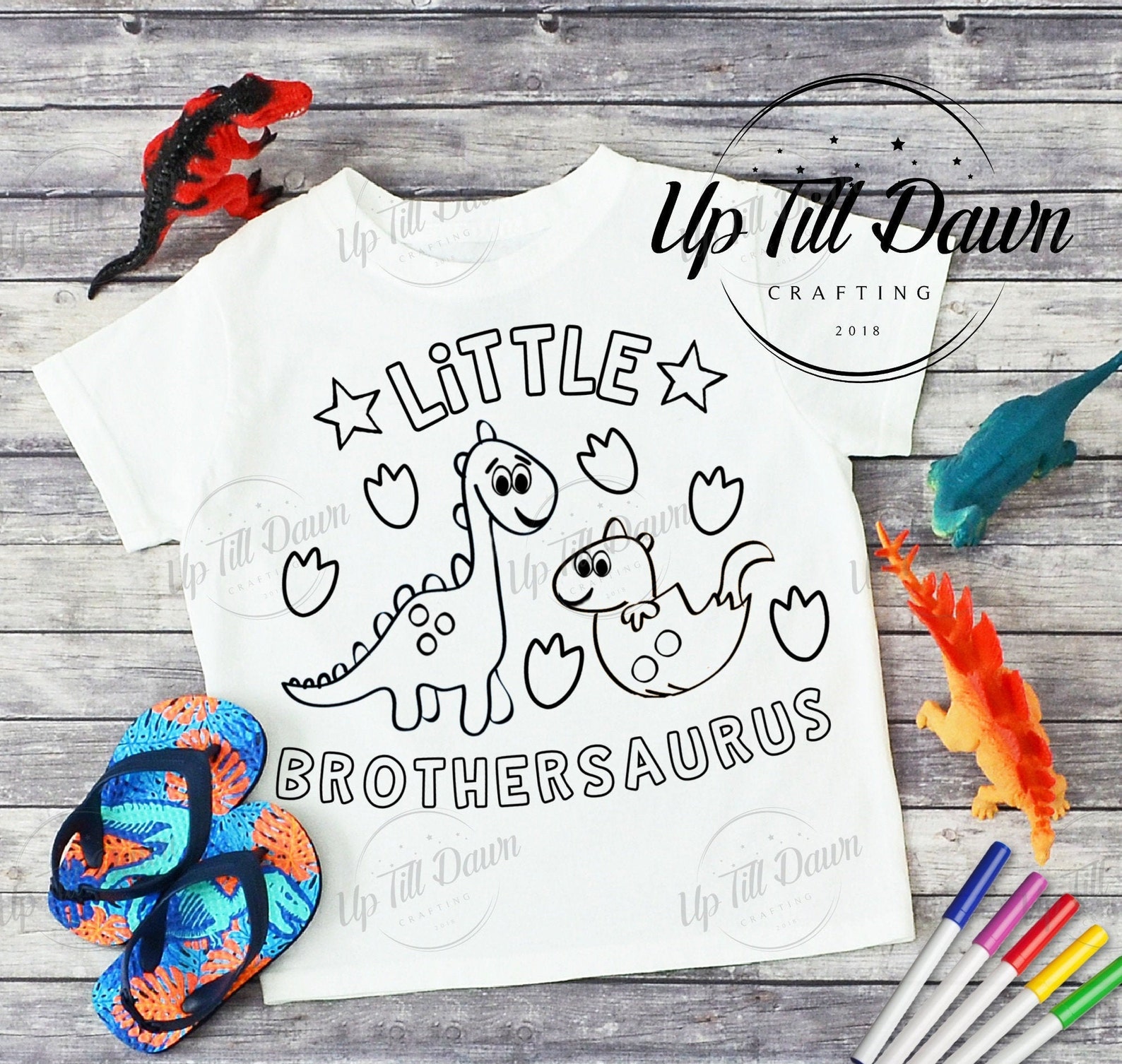 Big Brother Dinosaur SVG, Little Brother Brother SVG, Dinosaur Coloring ...