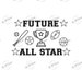 Sports Coloring SVG, All Star Coloring SVG, Football Coloring SVG - Etsy