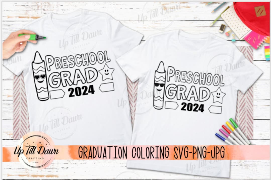 Preschool Graduation SVG, Preschool Coloring SVG, Preschool Graduation ...