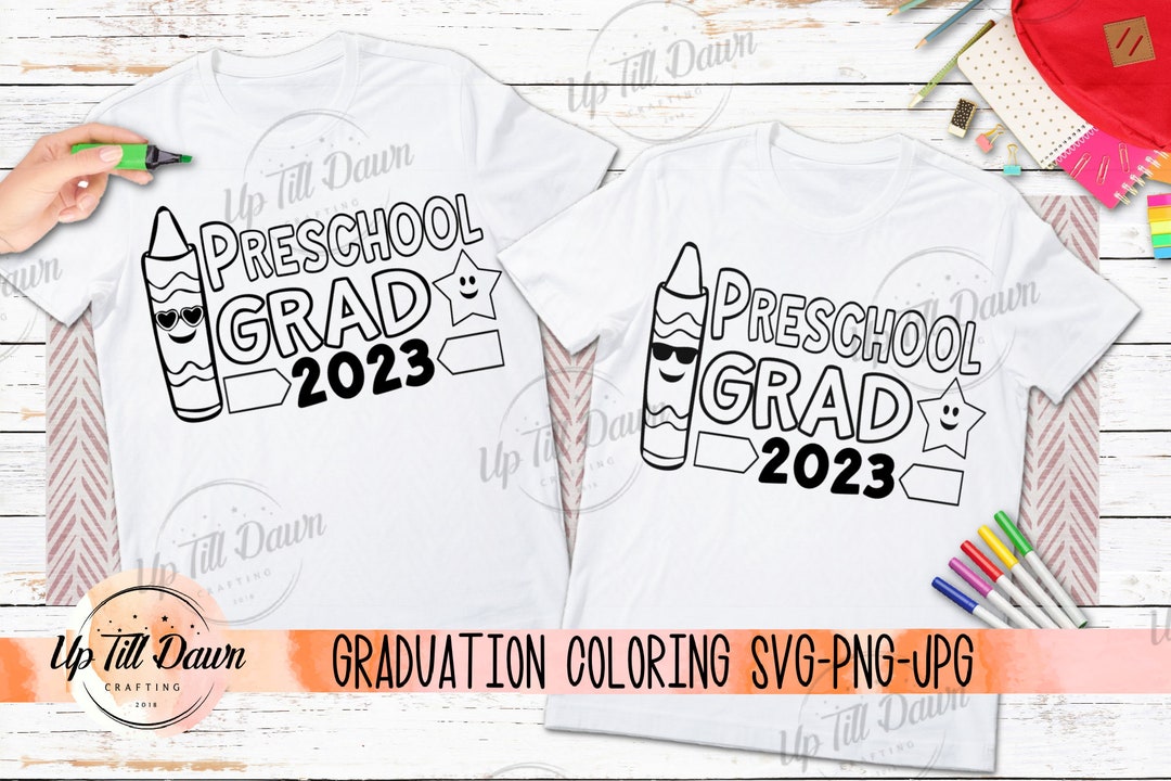 Preschool Graduation SVG, Preschool Coloring SVG, Preschool Graduation ...