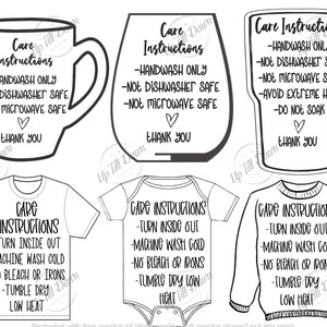 Vinyl Products Care Card Printable, Personalized Products Care ...