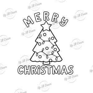 Merry Christmas Coloring SVG, Christmas Coloring Shirt SVG - Etsy