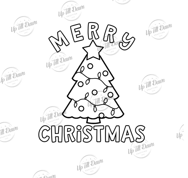 Merry Christmas Coloring SVG, Christmas Coloring Shirt SVG - Etsy