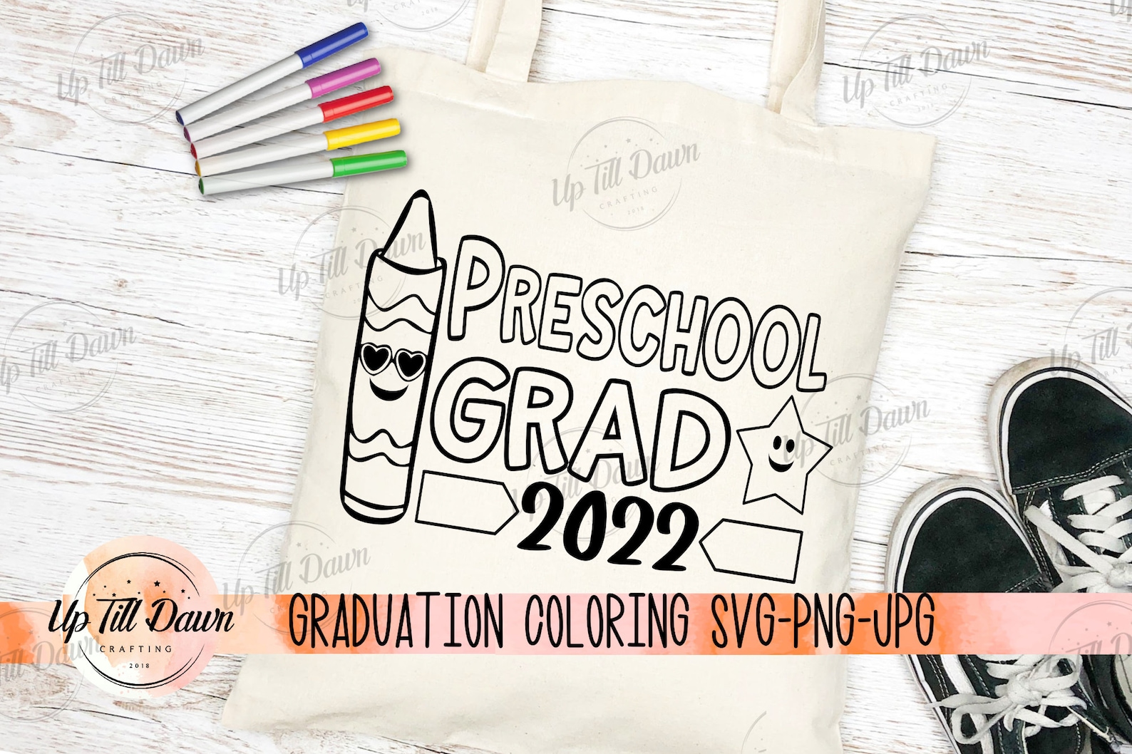 Preschool Graduation SVG Preschool Coloring SVG Preschool - Etsy
