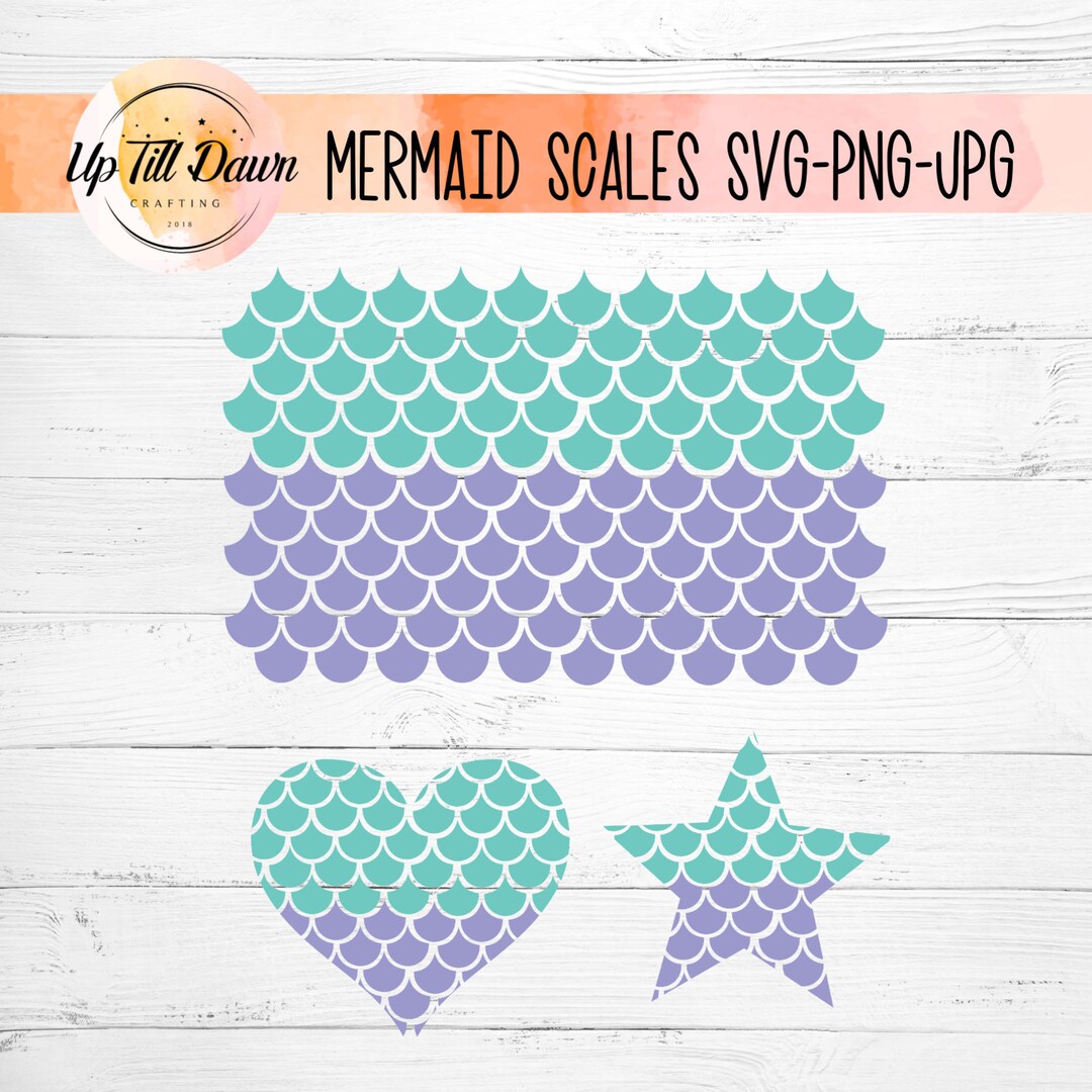 Mermaid Scales SVG, Mermaid SVG, Mermaid Scale Heart SVG - Etsy