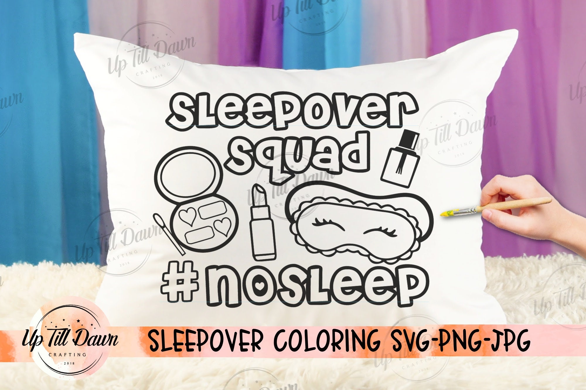 Sleep Over Party SVG, Spa Party SVG, Sleep Over Birthday SVG - Etsy