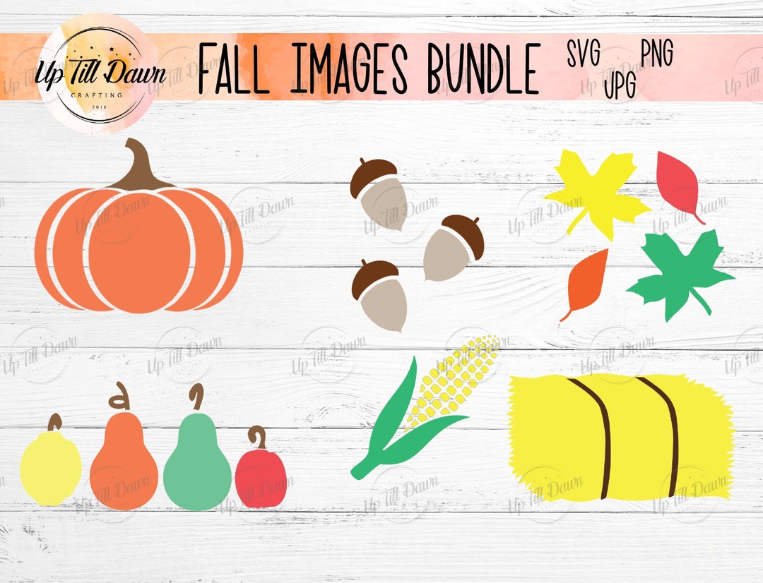 Fall Images SVG Bundle, Fall Clip Art SVG Bundle, Pumpkin Welcome Sign ...