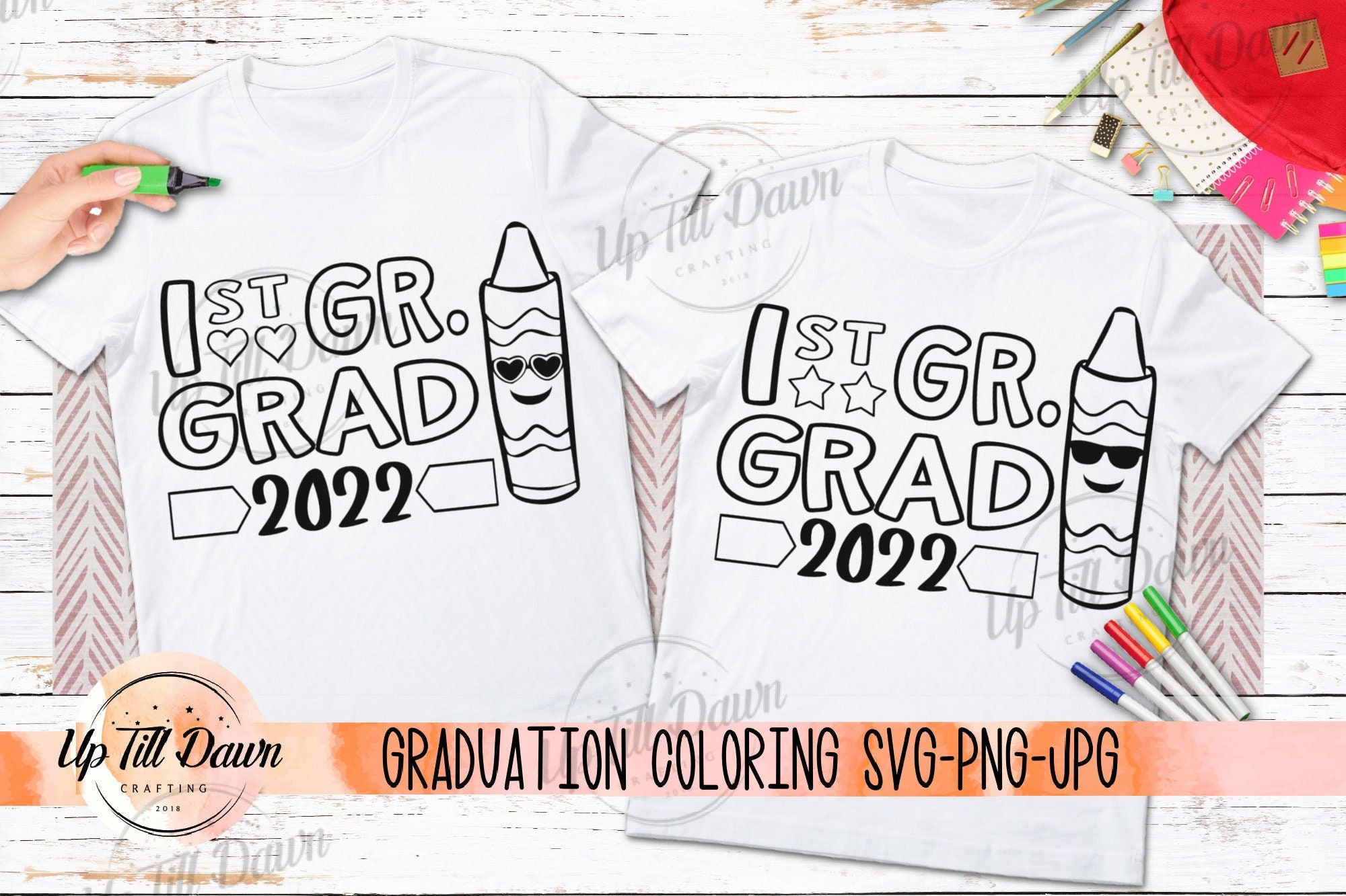 1st Grade Graduate Svg First Grader Coloring SVG First Grade - Etsy