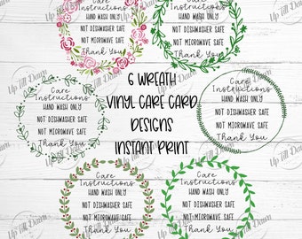 Hand Wash Only Stickers for Adhesive Vinyl Products Packaging and ...