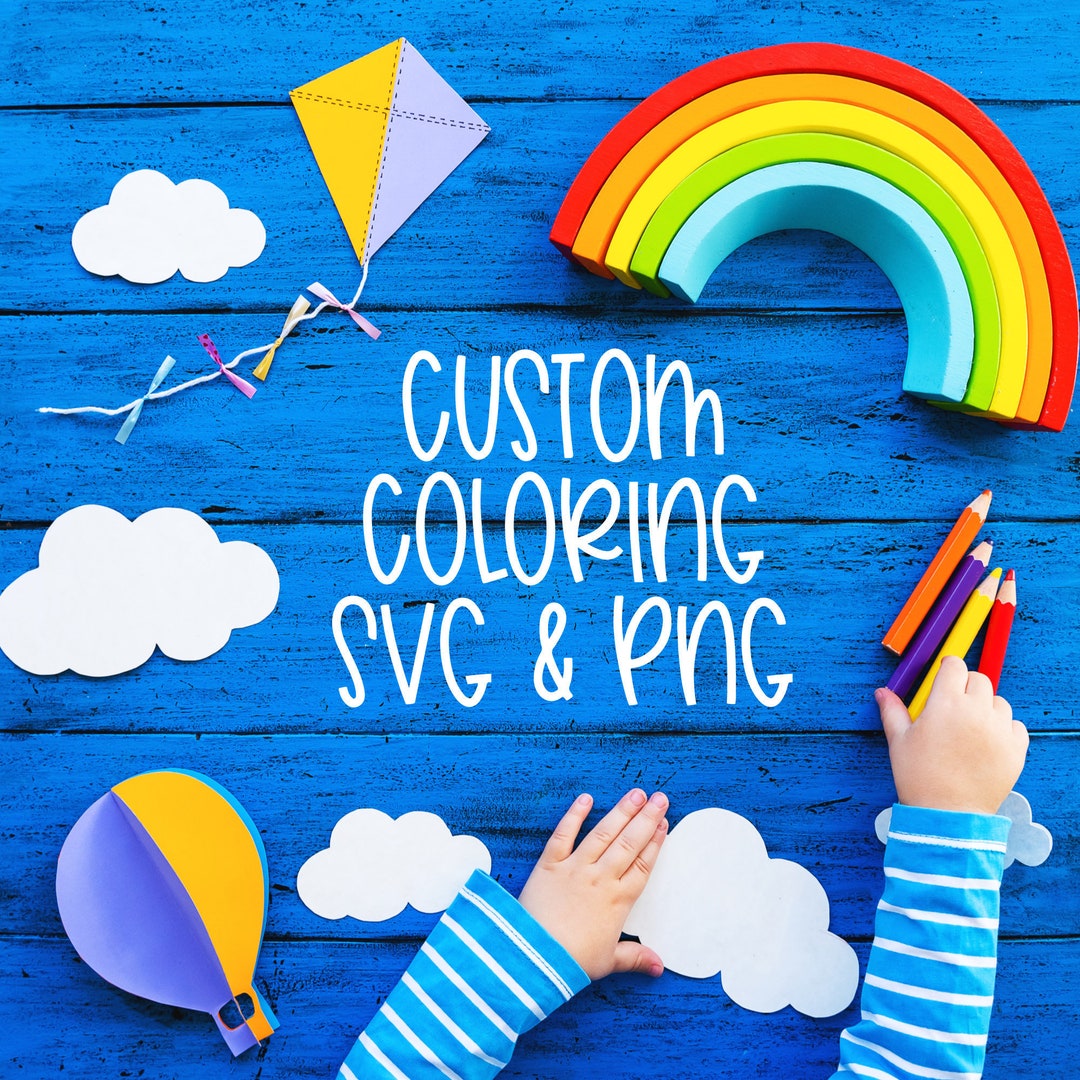 Custom Coloring SVG - Etsy