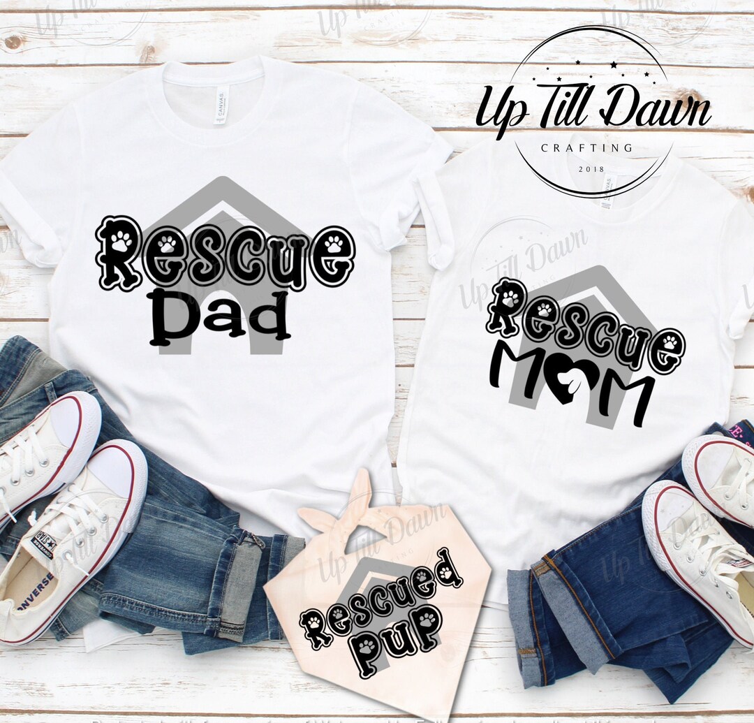 Dog Adoption SVG Bundle, Rescue Mom and Dad SVG - Etsy