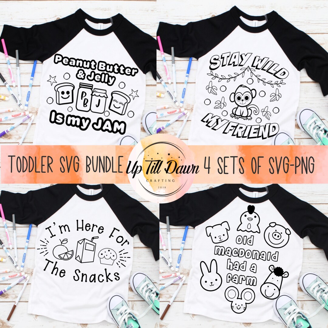 Toddler Coloring SVG Bundle, Coloring SVG - Etsy