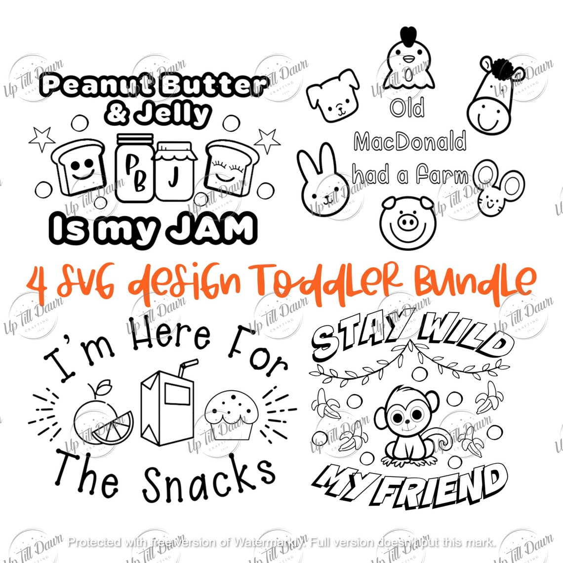 Toddler Coloring SVG Bundle Coloring SVG - Etsy