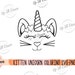 Caticorn Coloring SVG Kitticorn SVG Cat Unicorn Coloring - Etsy