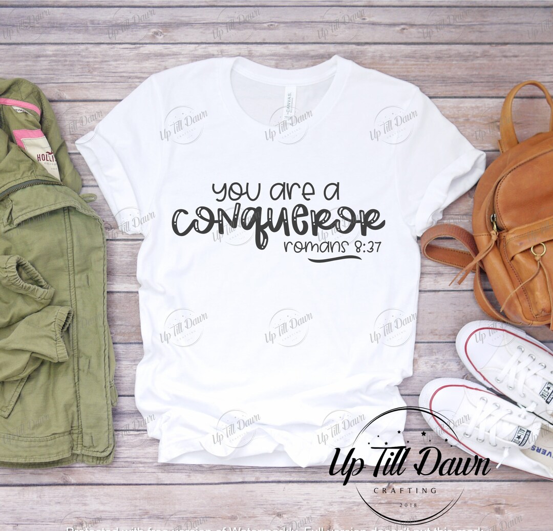 You Are a Conqueror SVG, Scripture SVG, Bible Verse SVG - Etsy