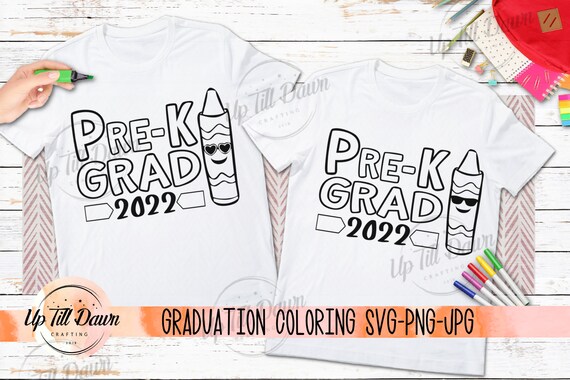 Prek Graduation SVG Pre-k Coloring SVG Pre K Graduation SVG - Etsy