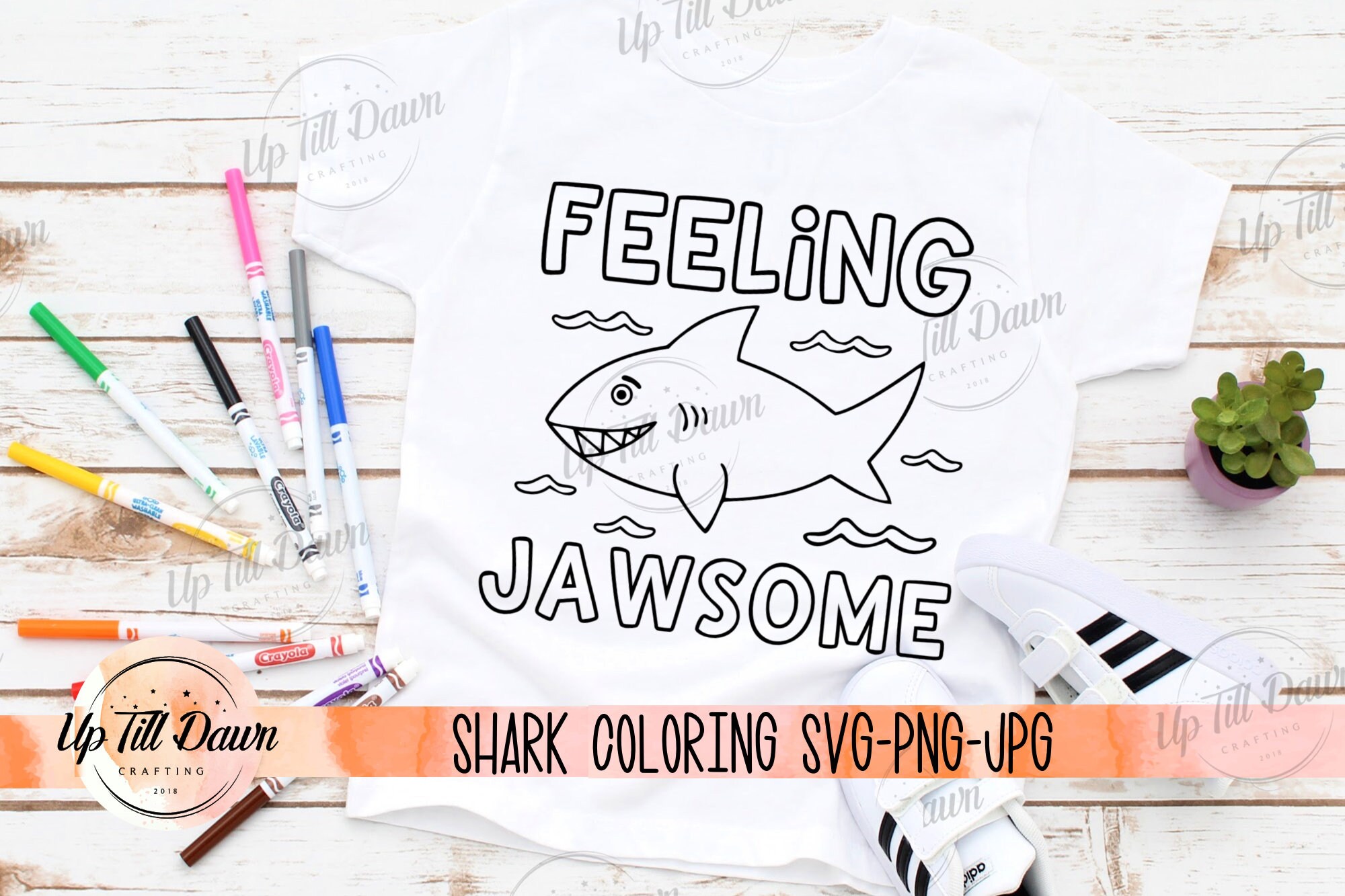 Coloring Shark SVG Shark Jawsome SVG - Etsy