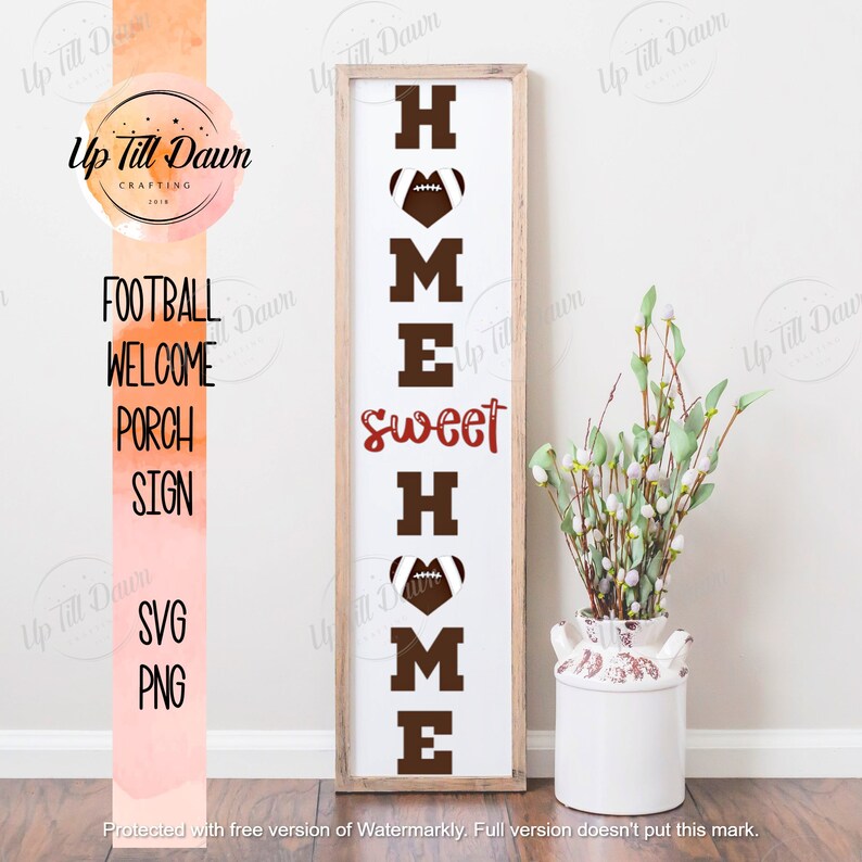 Home Sweet Home Football SVG, Football Welcome Porch Sign SVG - Etsy