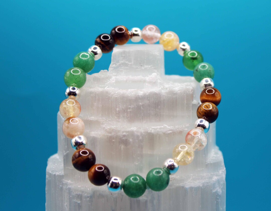 Good Luck and Abundance Bracelet (citrine, Green Aventurine, Tigers Eye ...
