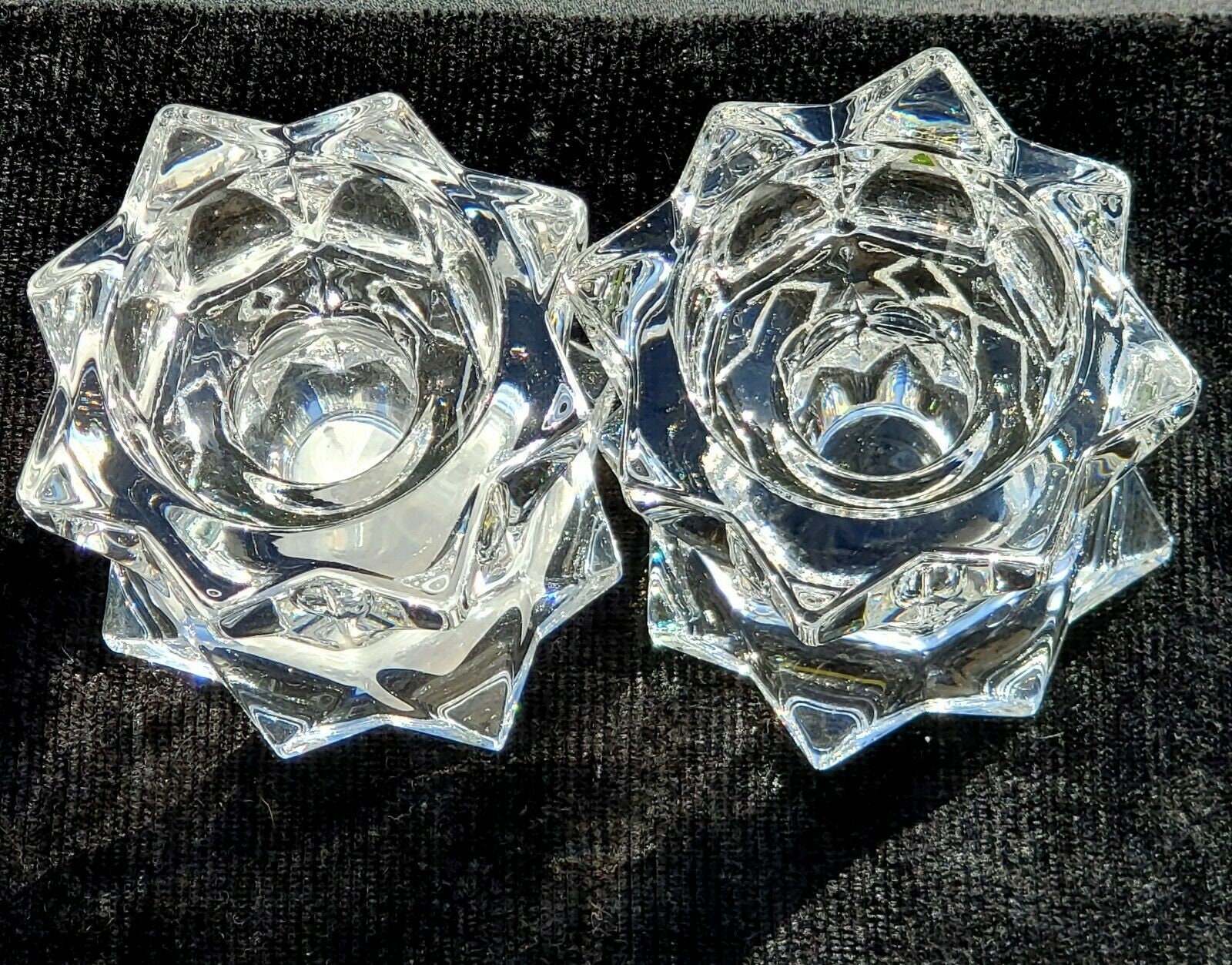 Mikasa Starburst Lead Crystal Tealight Candle Holder 2.25 Austria ...